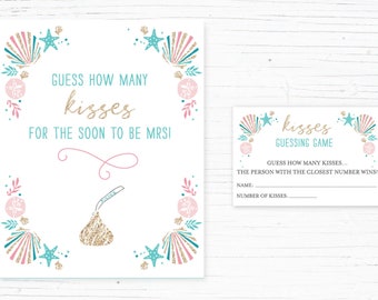 Beach Bridal Shower Games, Beach Theme Games Bundle, Nautical Shower ...