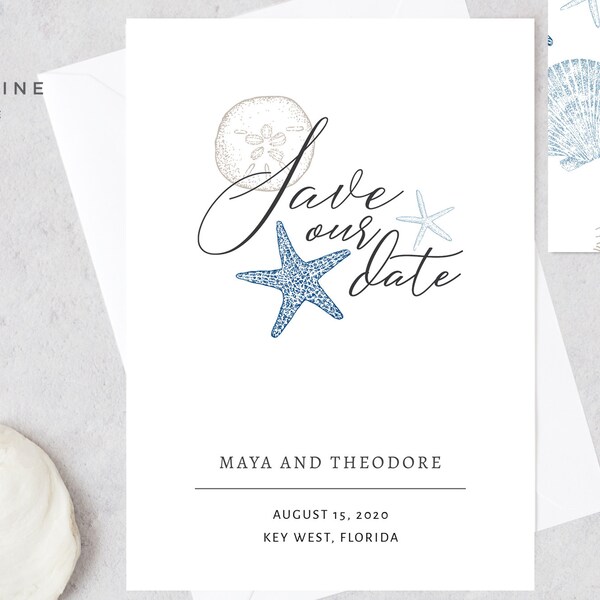 Nautical Save the Date - Etsy