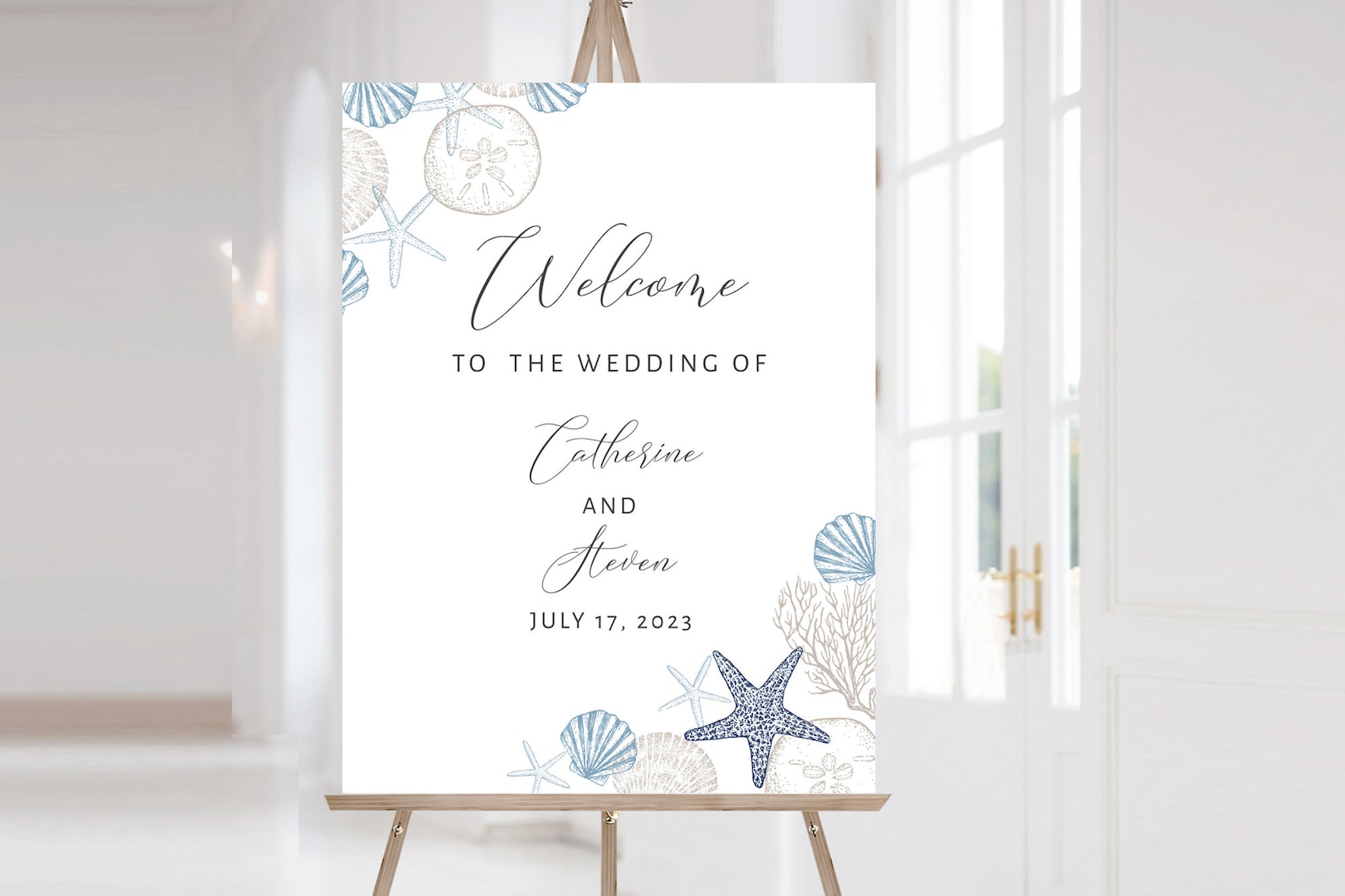 Beach Wedding Welcome Sign Beach Sign Beach Theme Nautical - Etsy