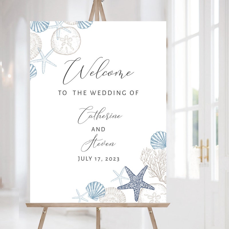 Beachy Welcome Sign - Etsy