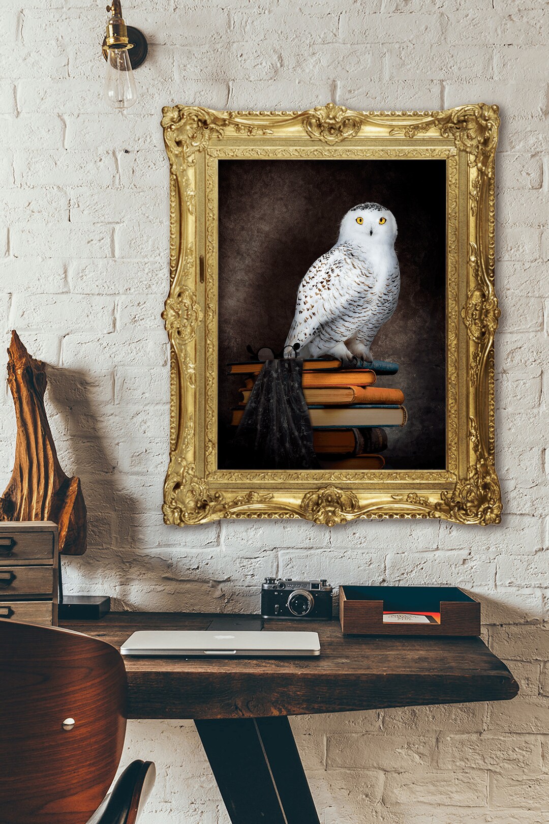 Snowy Owl PRINTABLE | Magical Wizard Nursery Room Decor | Fantasy Magic ...