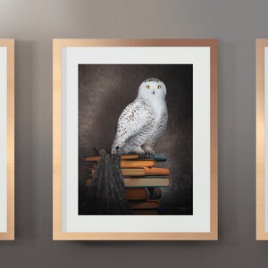 Snowy Owl PRINTABLE | Magical Wizard Nursery Room Decor | Fantasy Magic ...