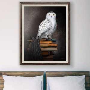 Snowy Owl PRINTABLE | Magical Wizard Nursery Room Decor | Fantasy Magic ...
