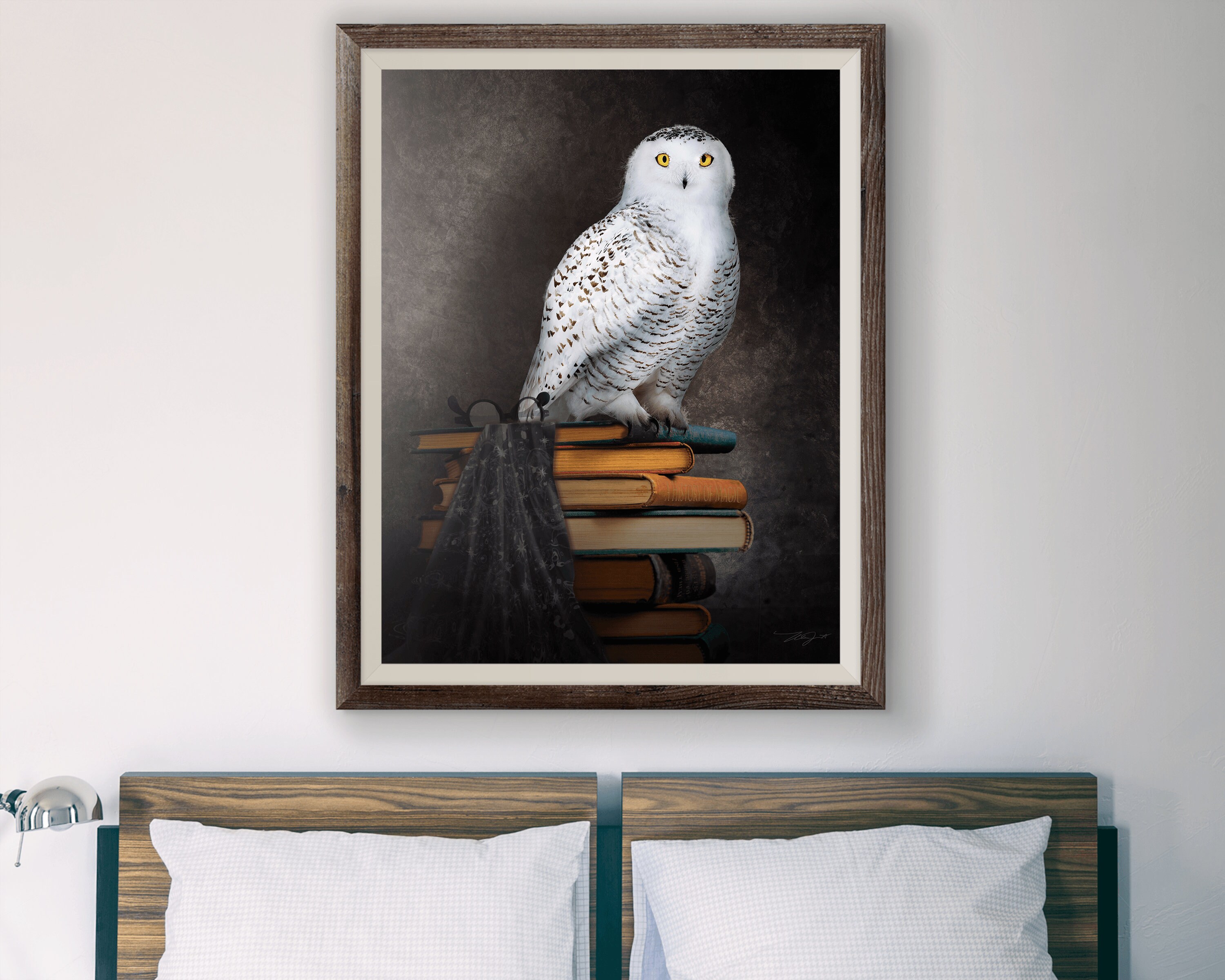 Snowy Owl PRINTABLE Magical Wizard Nursery Room Decor - Etsy