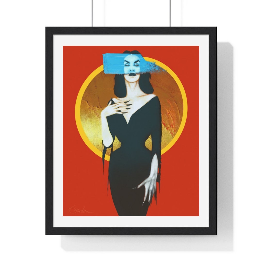 Premium Framed Vertical Poster Vampira - Etsy