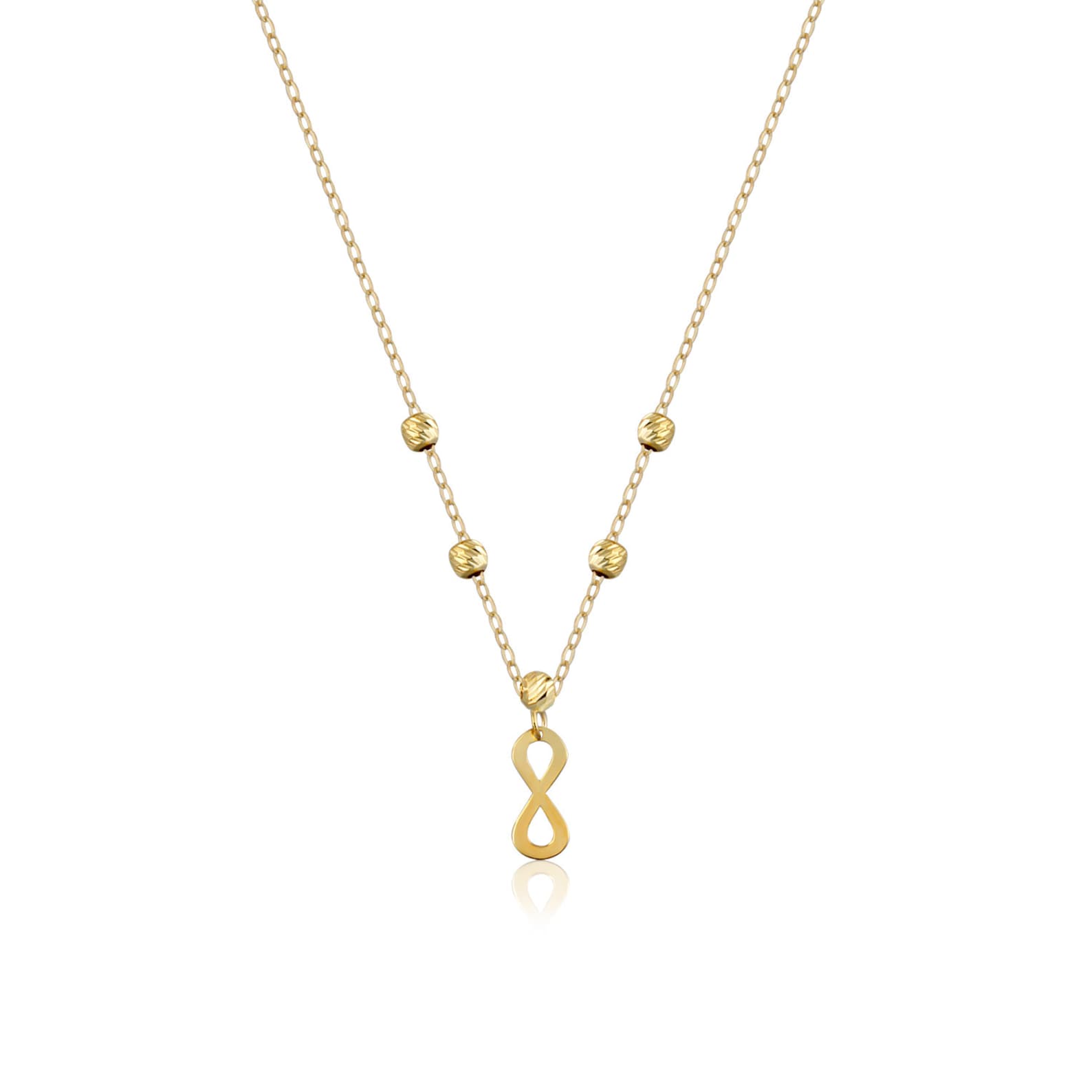 14k Solid Gold Infinity Necklace Infinity Necklace for Women | Etsy