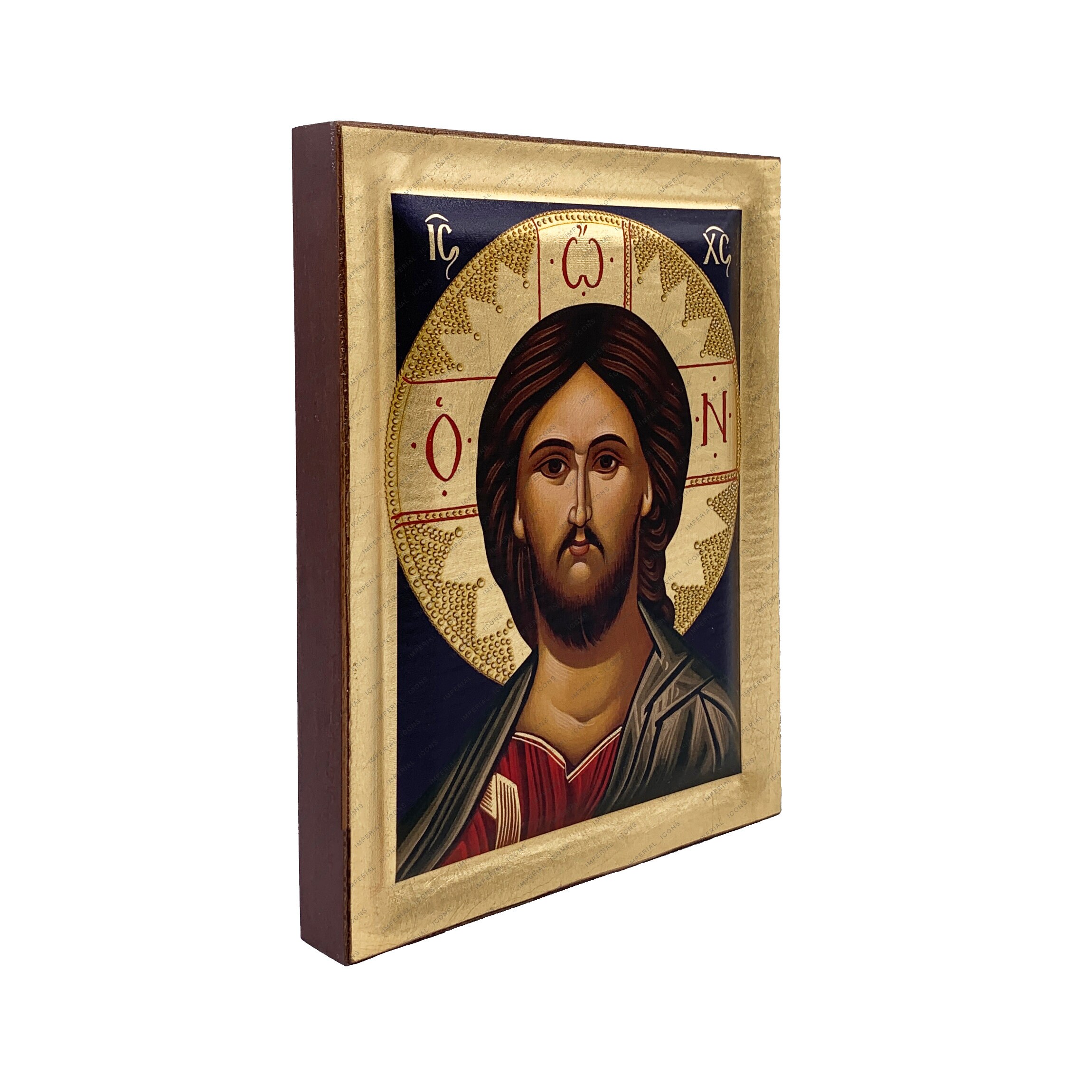 Jesus Christ Orthodox Icon Handmade Recessed Panel & Gold - Etsy