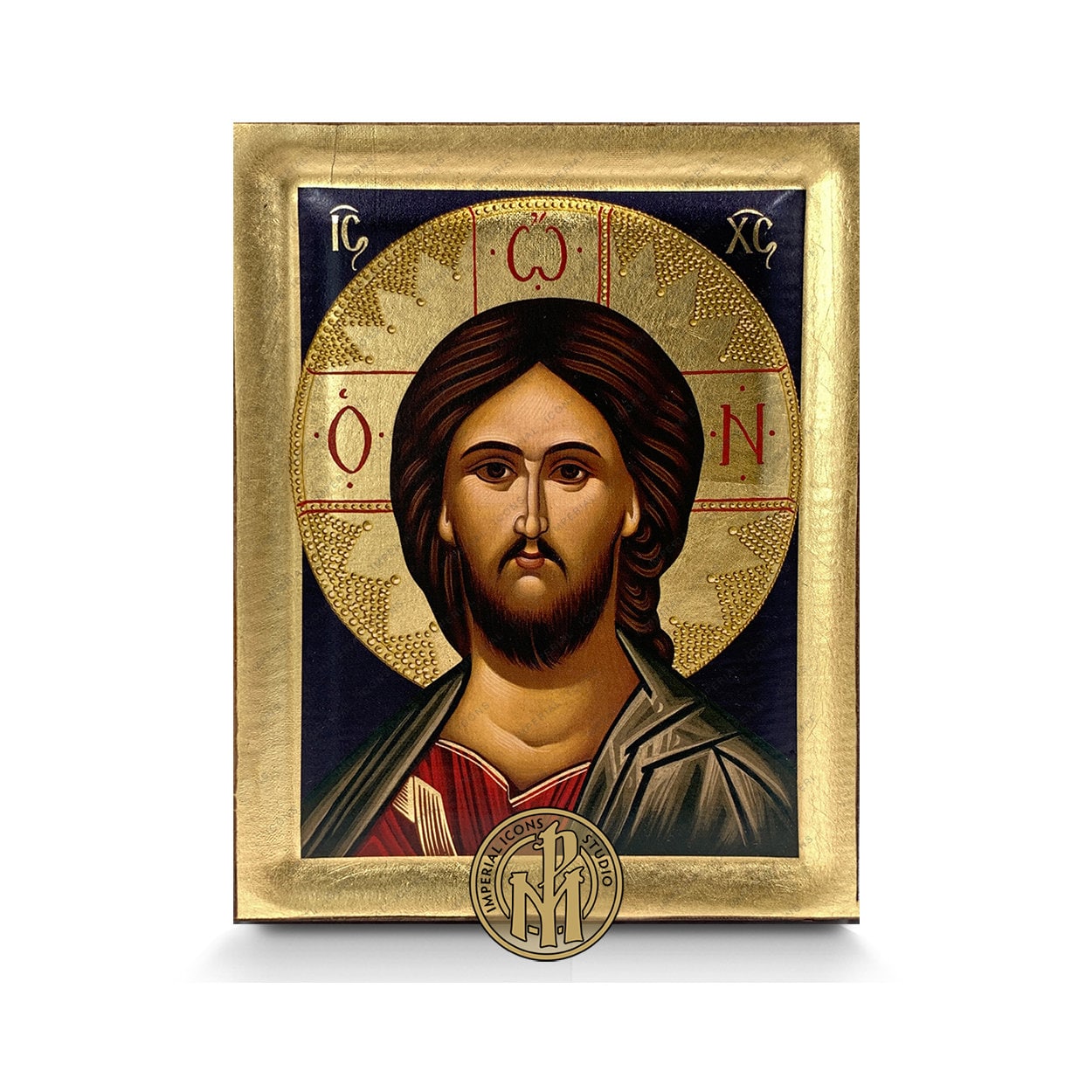 Jesus Christ Orthodox Icon Handmade Recessed Panel & Gold - Etsy