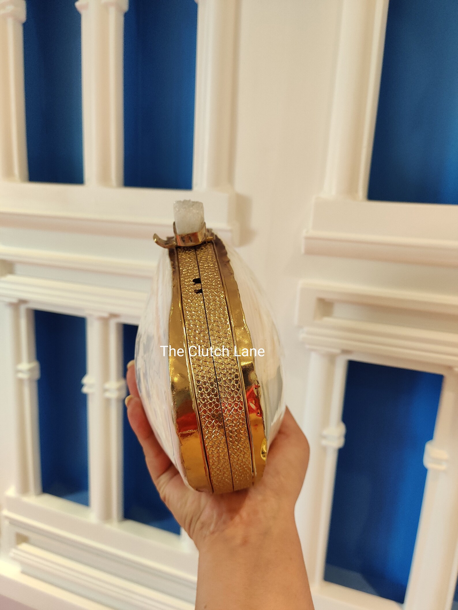 Shell Brass Clutch Extra Large - Etsy