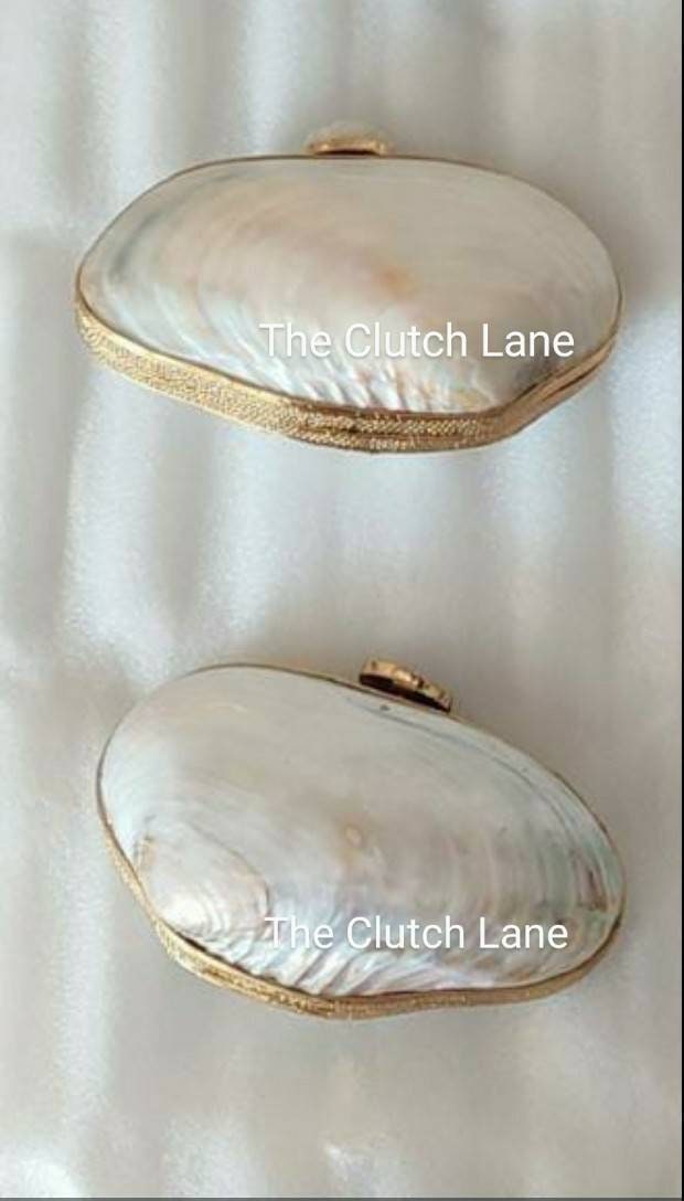Shell Brass Clutch - Etsy