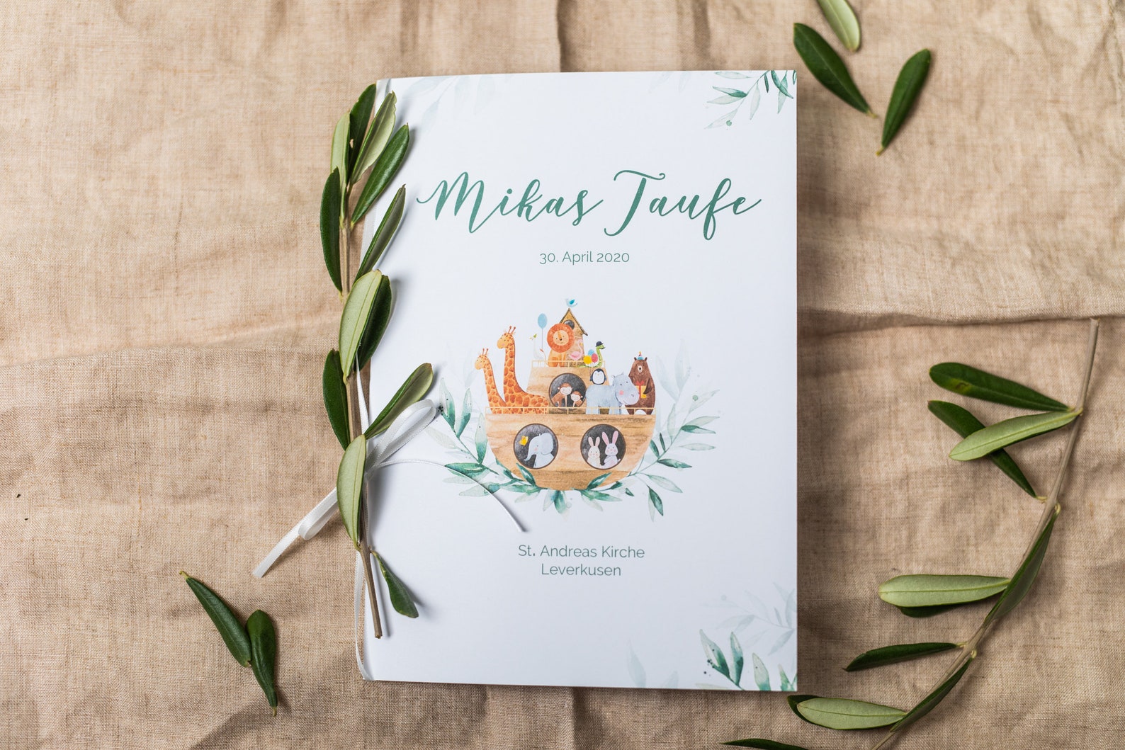 DIGITAL Kirchenheft Taufe Taufheft Umschlag Arche Noah | Etsy