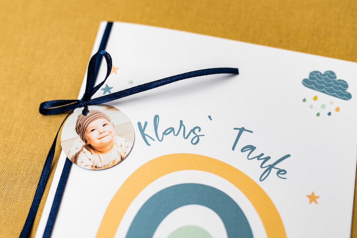 DIGITAL Kirchenheft Taufe Taufheft Umschlag Regenbogen | Etsy Österreich