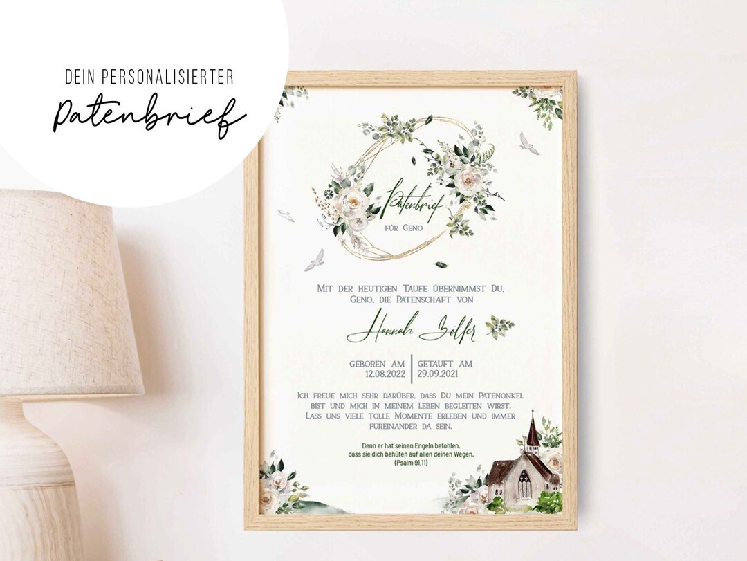 Godparent Letter Baptism Flowers Church Dove Godparent Picture Baptism ...