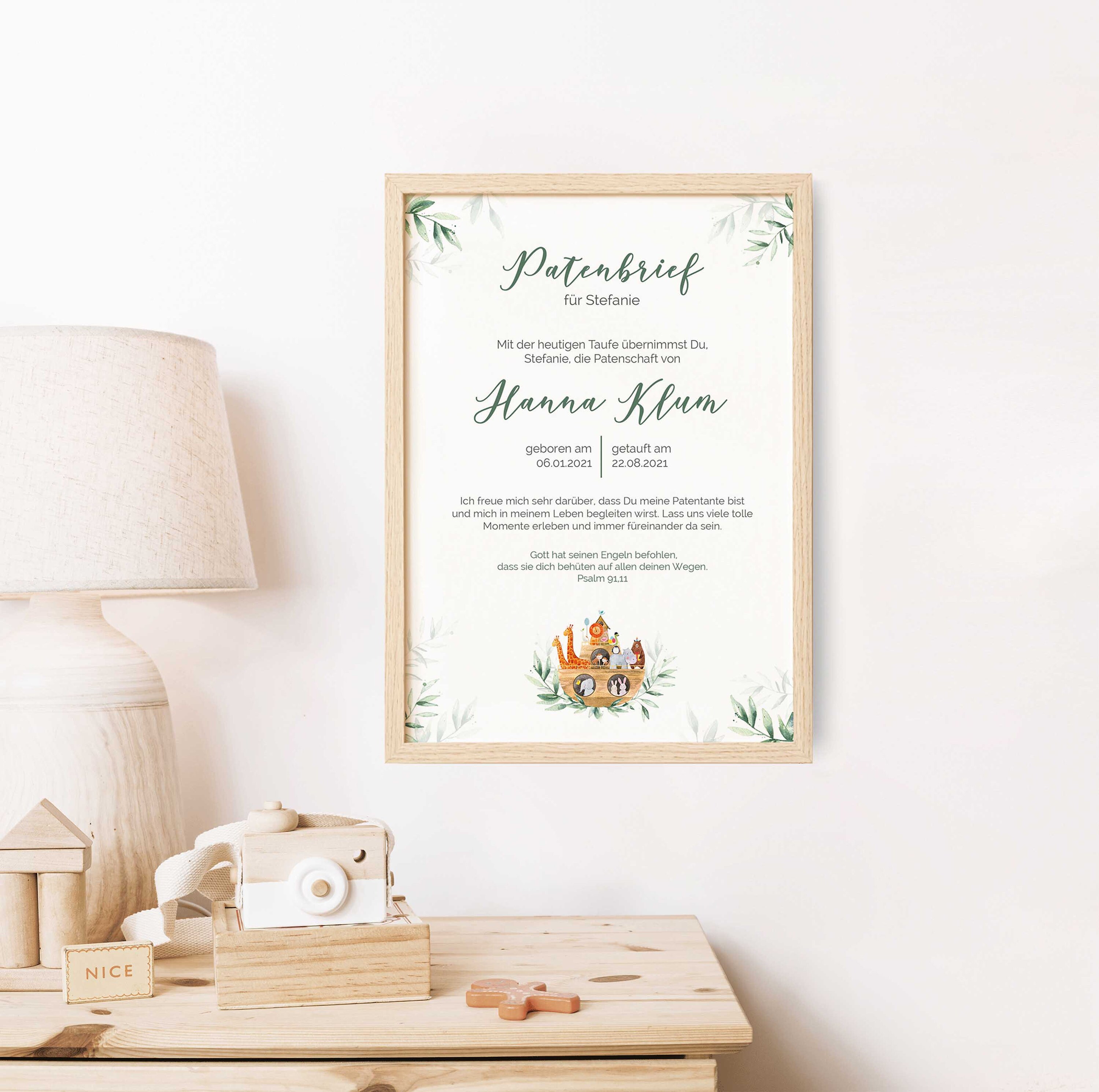 Personalized Godparent Letter With Photo • Godparent Letter for Baptism ...