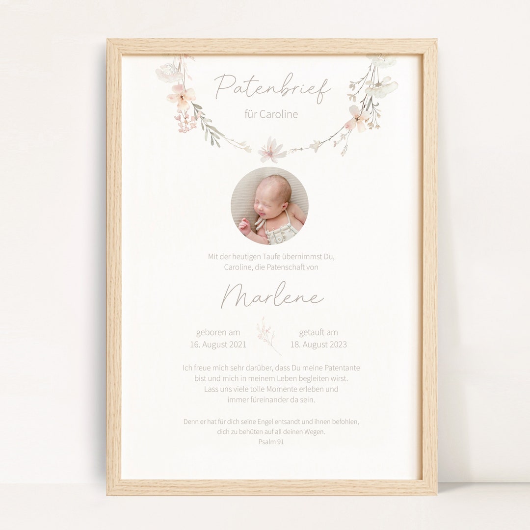 Carta de padrino flores rosa violeta Foto de padrino madrina y padrino Fiesta de bienvenida de ...