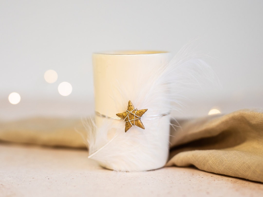Mourning Light Star Child Tea Light Holder With Tea Light Star Feather ...