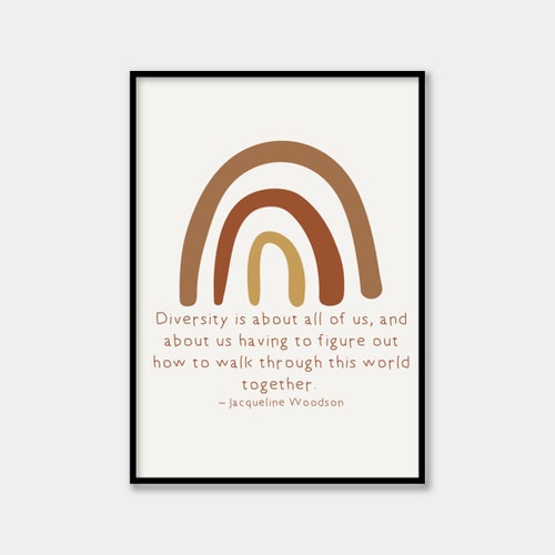 Inclusive Posters Diversity Posters Classroom Wall Art - Etsy