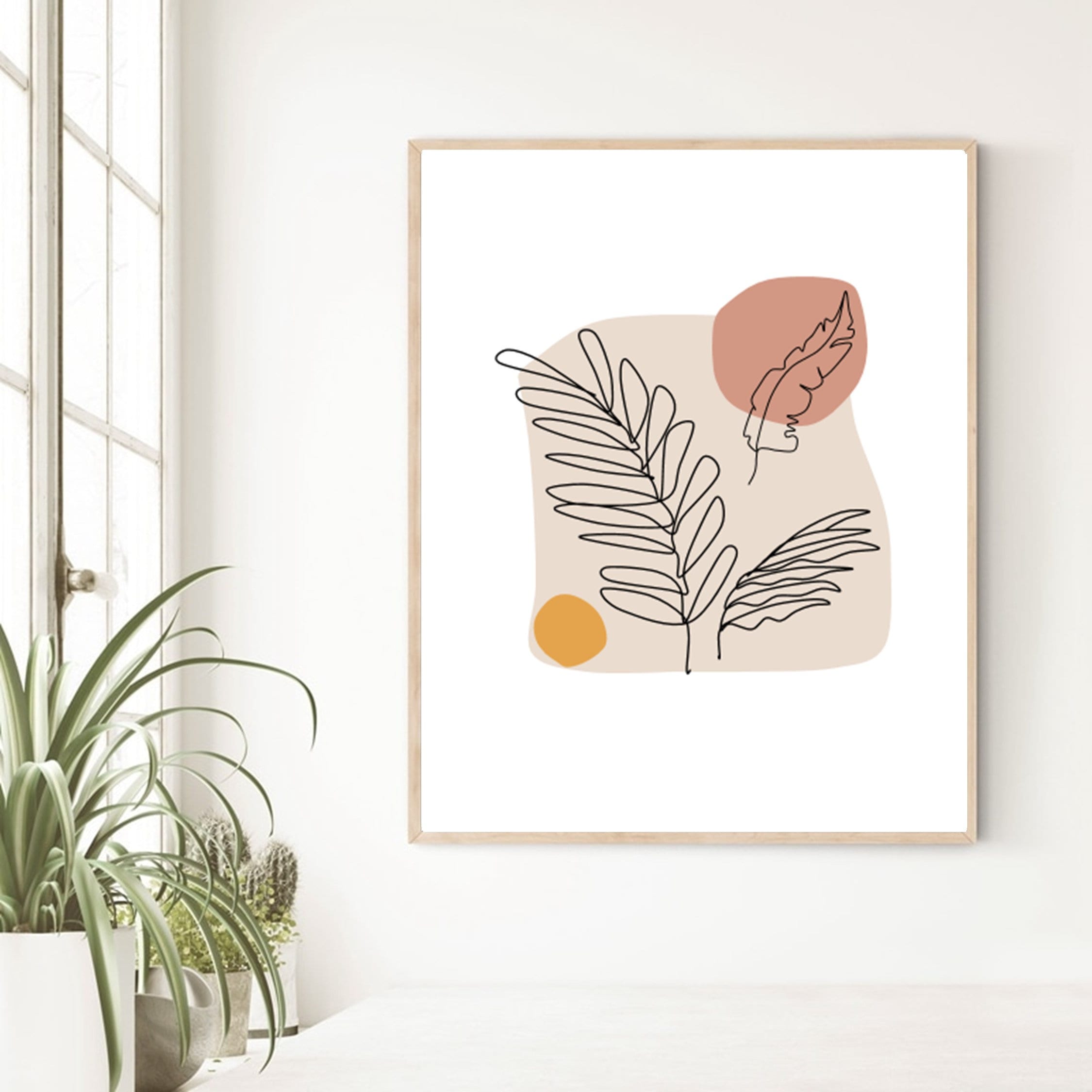 Wall Hangings Wall Décor Digital Download Cactus Outline Printable Wall ...
