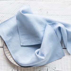 Small Cloth Napkins Bulk, Blue Linen Napkins, Linen Napkins, Linen ...