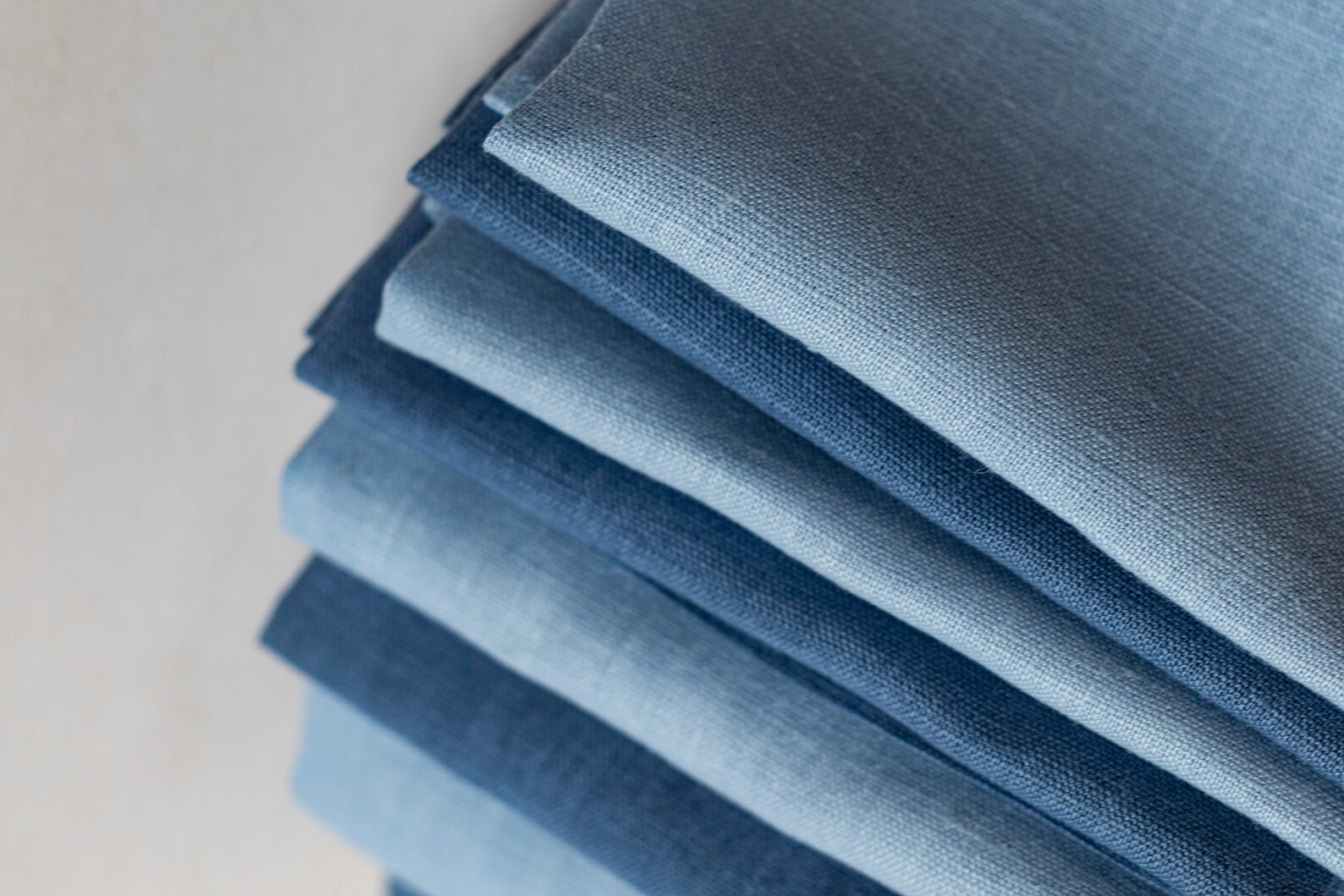 Small Blue Napkins Set Linen Napkins Set Wedding Cocktail - Etsy