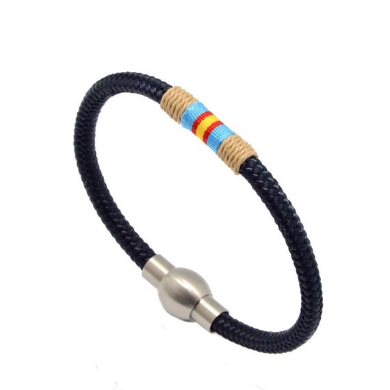 Pulsera Fortune simple España con bandera de colores - Etsy España