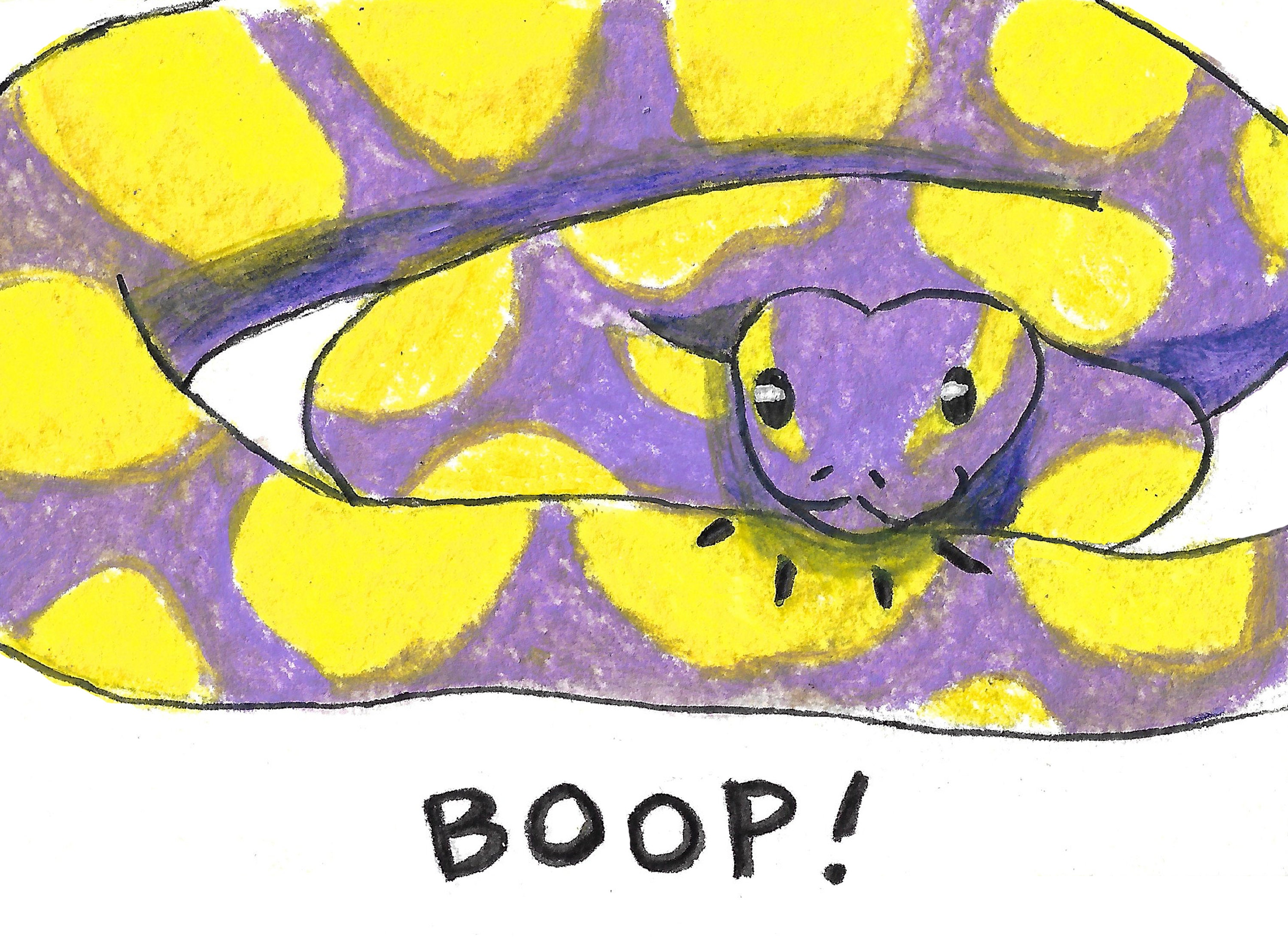 Snake Boop Card | Etsy