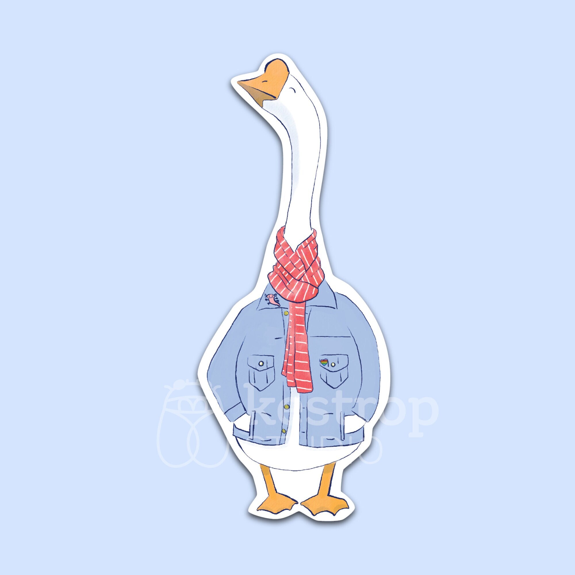 Happy Goose Vibes Vinyl Sticker - Etsy
