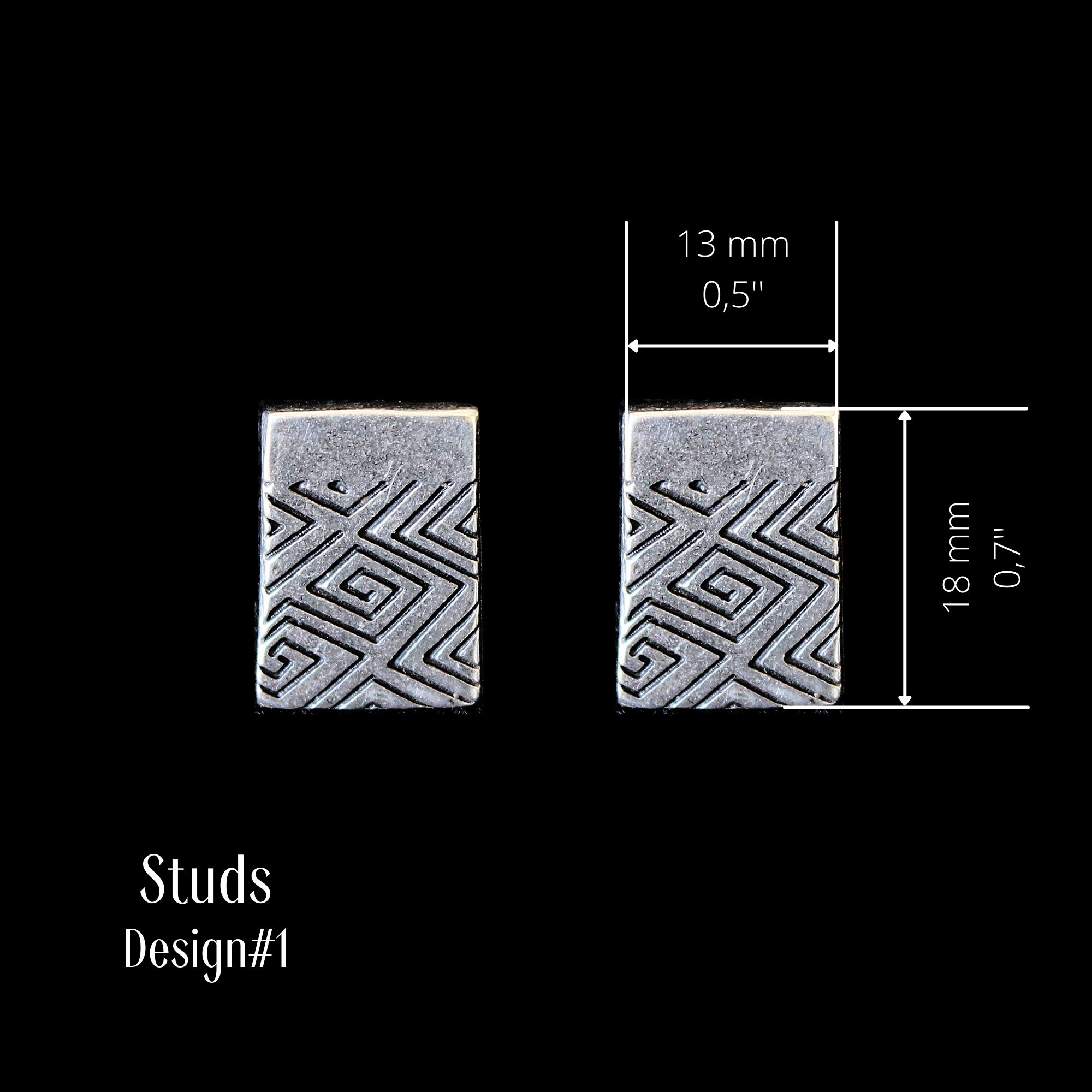 Silver Plated Stud Earrings Simple Studs for Woman Silver Studs ...