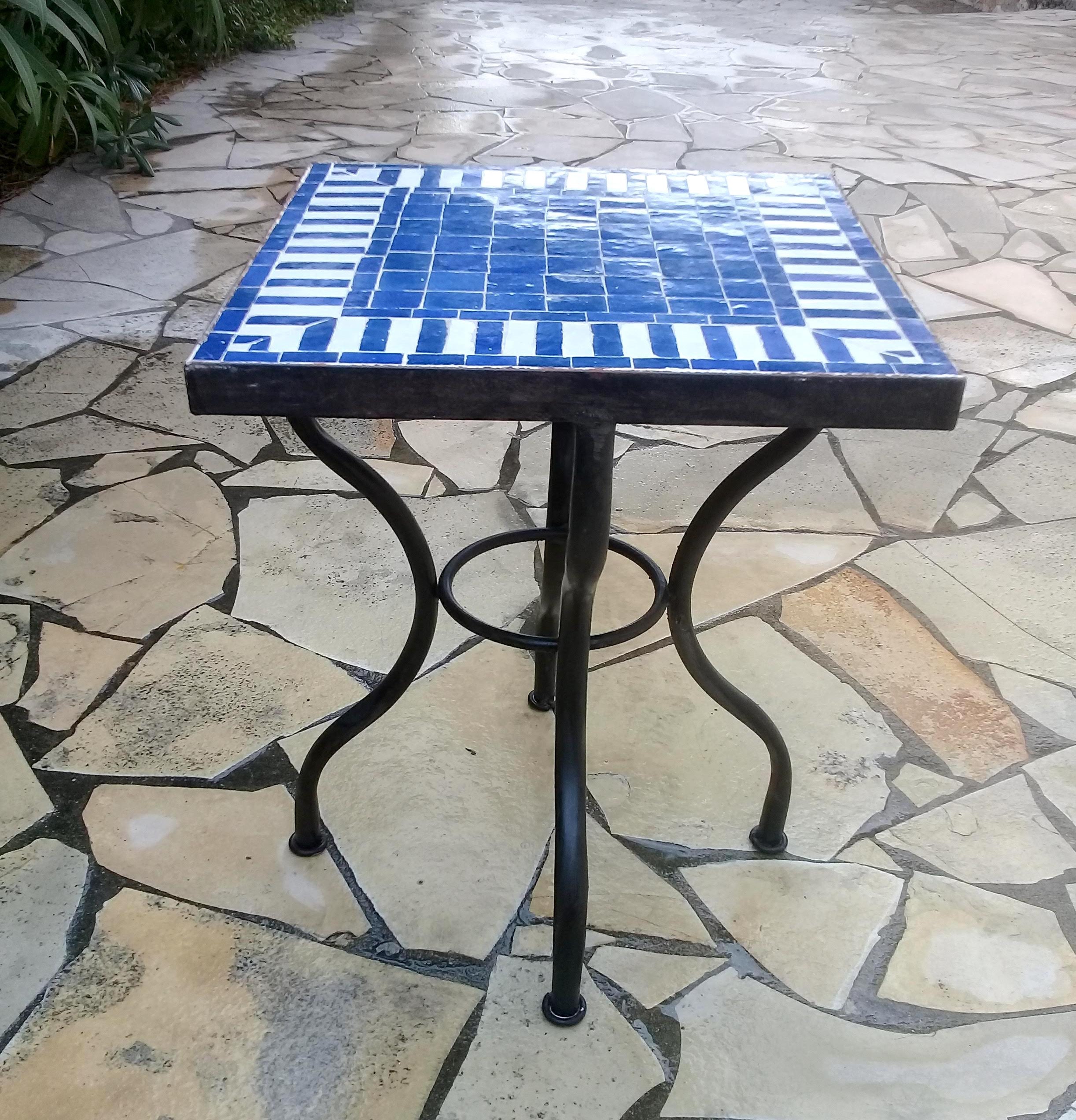 Table zellige artisanal d'occasion
