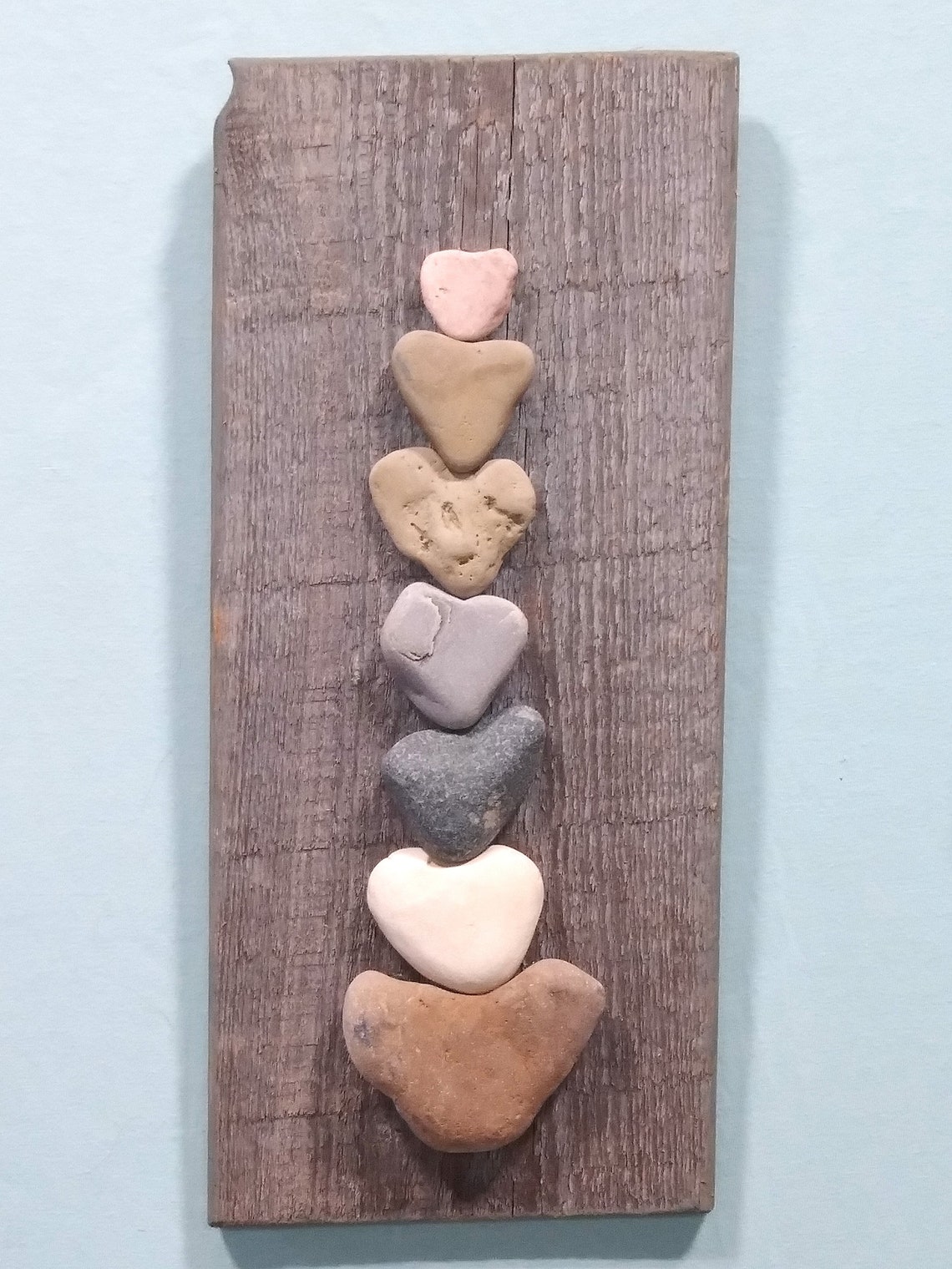Heartline, Heart Shaped Beach Stone Wall Décor - Etsy