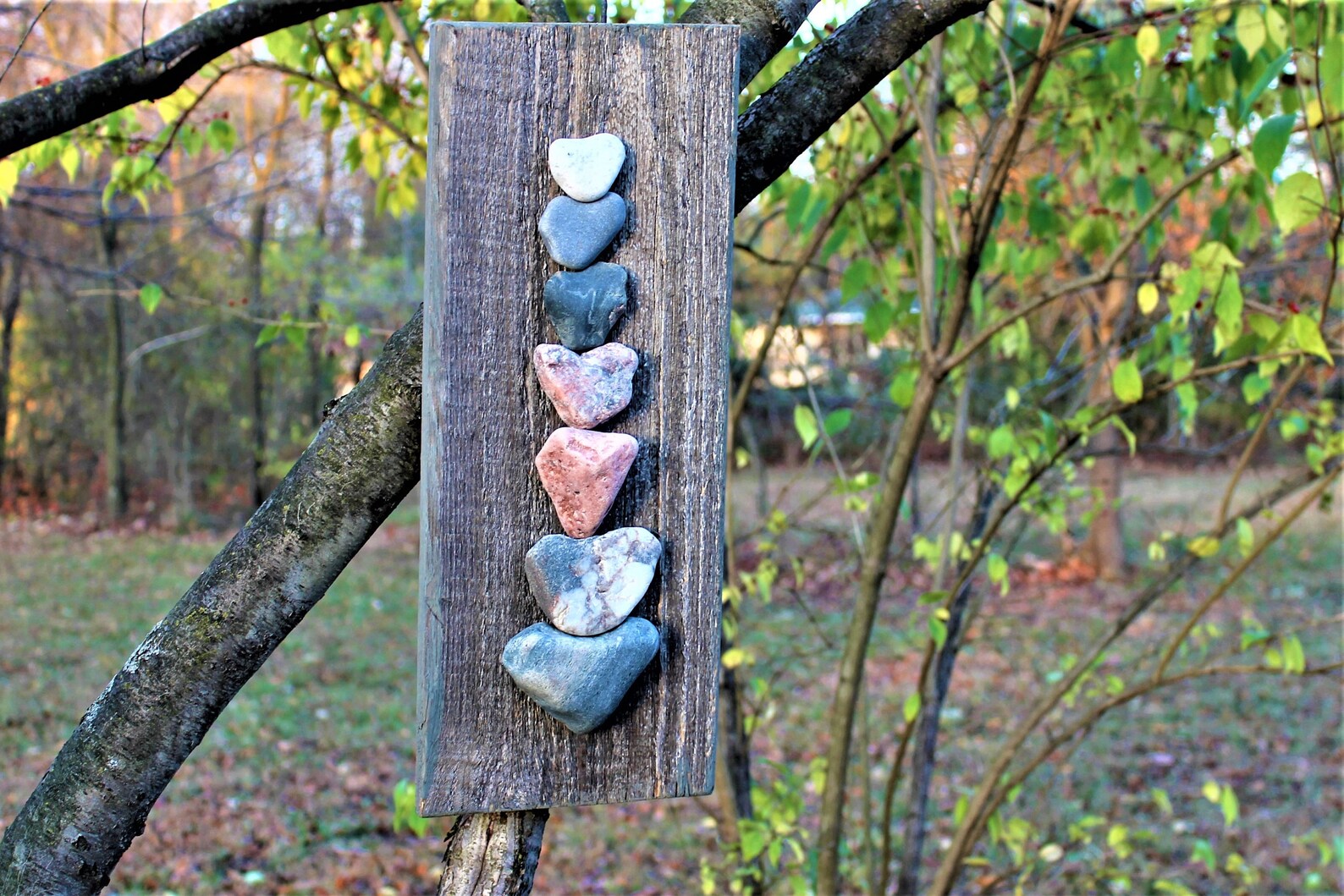 Heart Stone Wall Decor, Ascending Stone Heart Beauties , Beach Stone ...