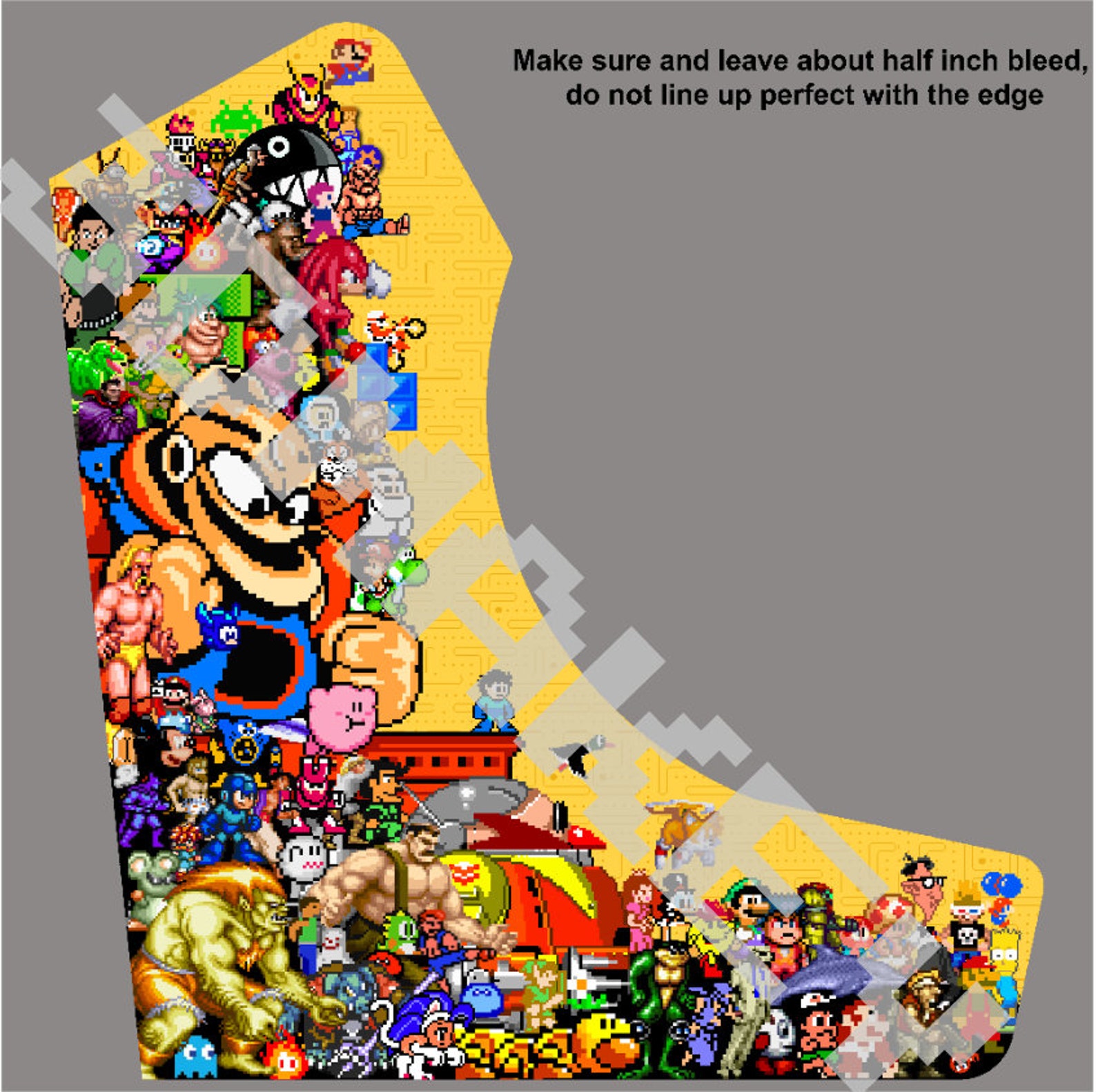 Retro Bomb Arcade Pixel Artwork - Video Game Arcade Bartop Pixel ...