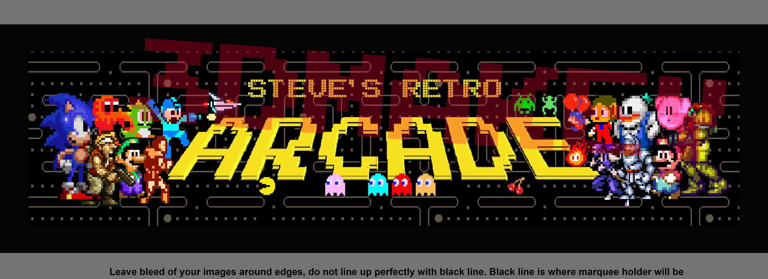 Retro Arcade Pixel Artwork Video Game Arcade Bartop Pixel - Etsy Canada