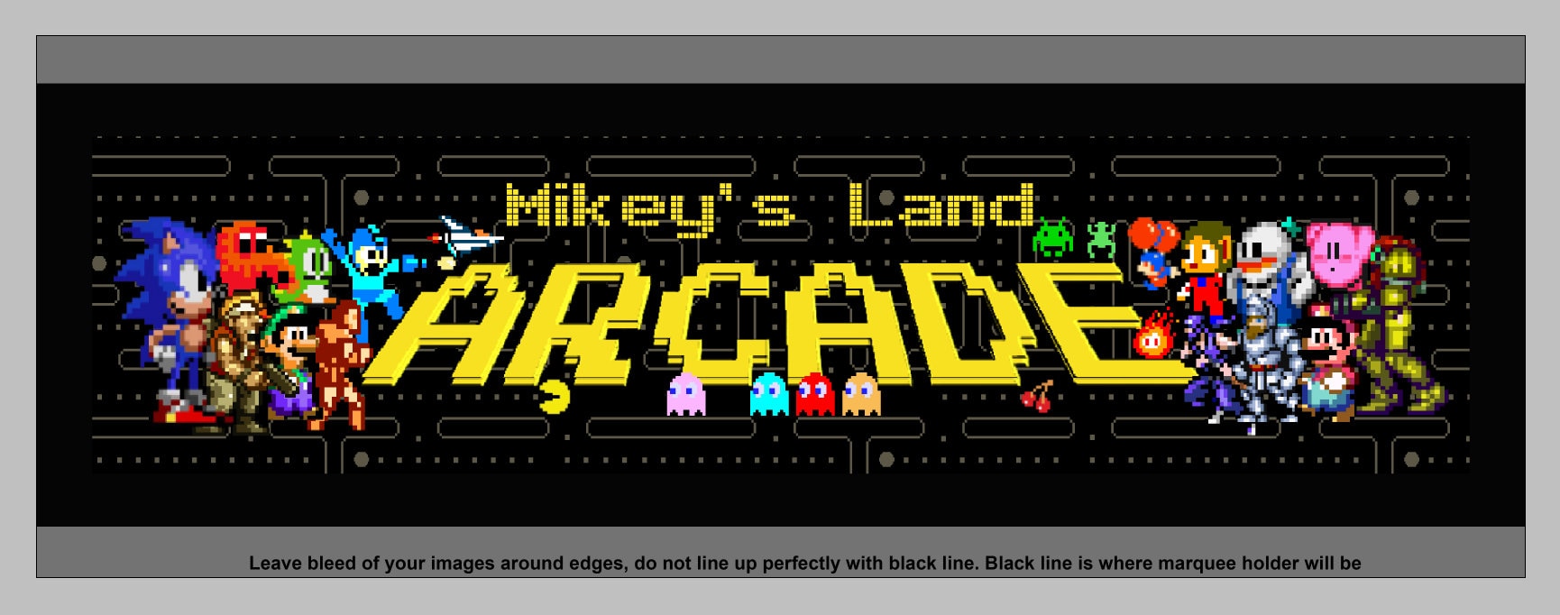 Retro Arcade Pixel Artwork - Video Game Arcade Bartop Pixel Character ...