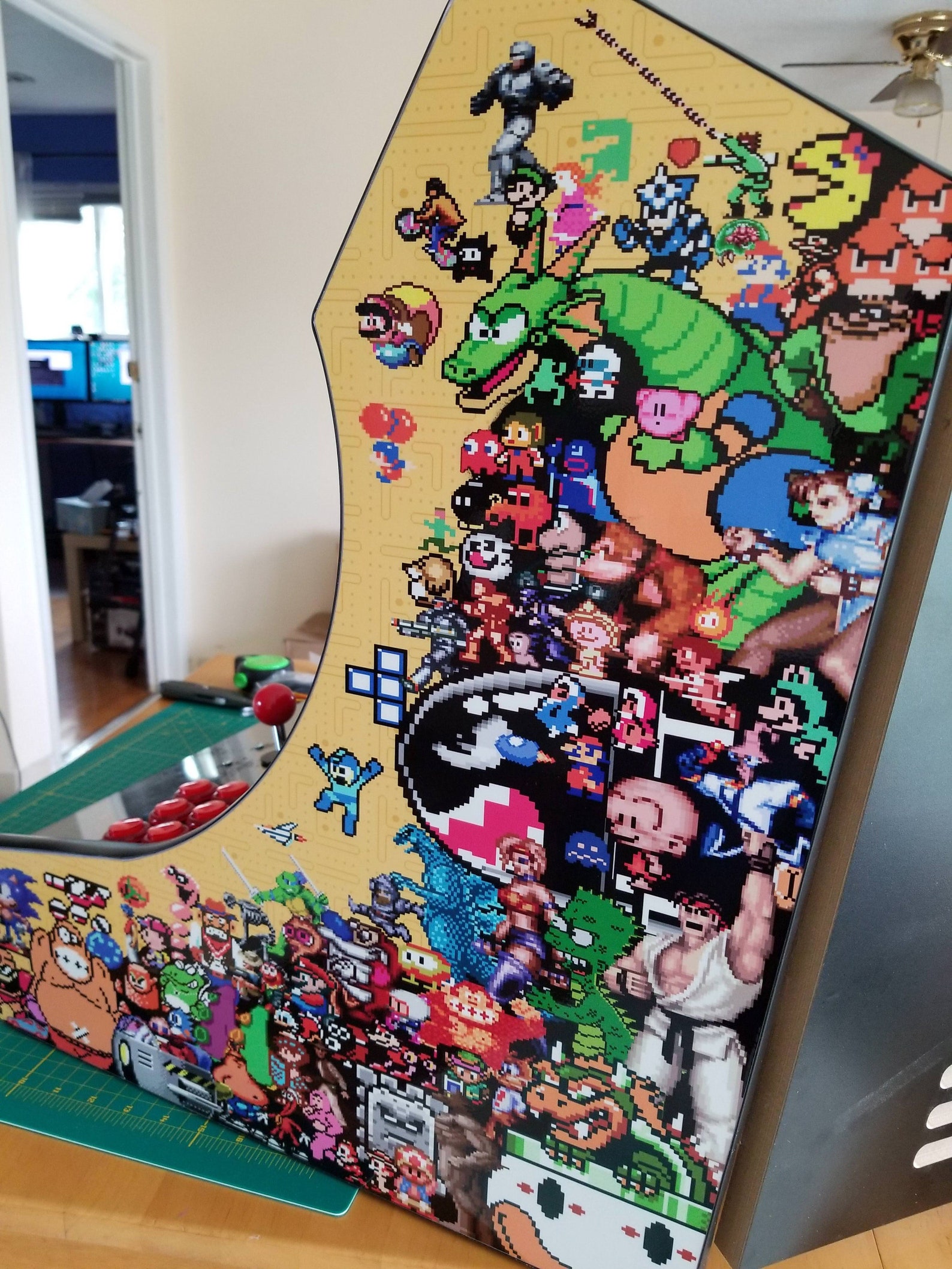 Retro Arcade Pixel Artwork Video Game Arcade Bartop Pixel - Etsy Canada