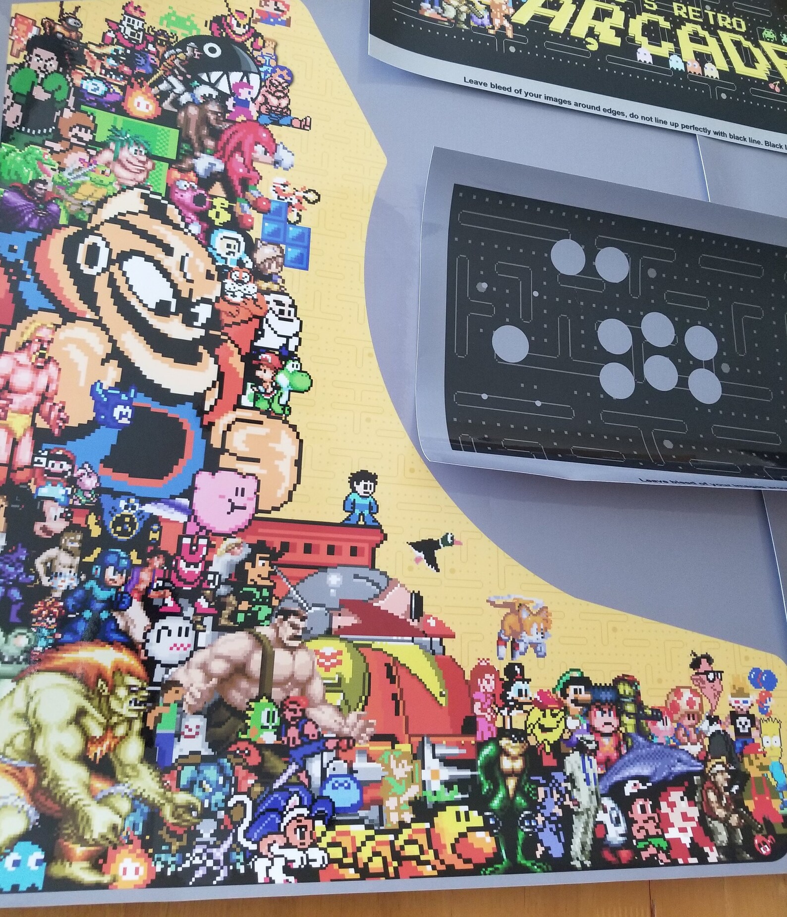 Retro Arcade Pixel Artwork Video Game Arcade Bartop Pixel - Etsy Canada