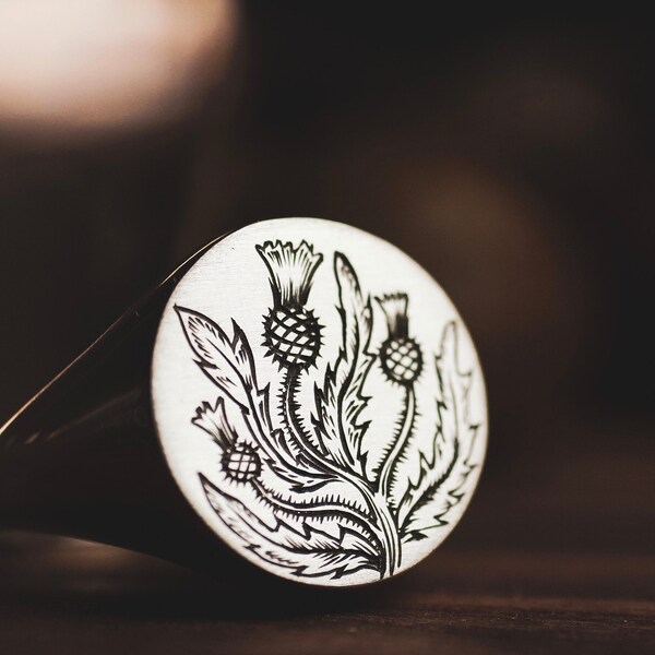 Thistle Ring - Etsy