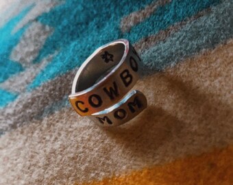 Western Stamped Rings - Etsy