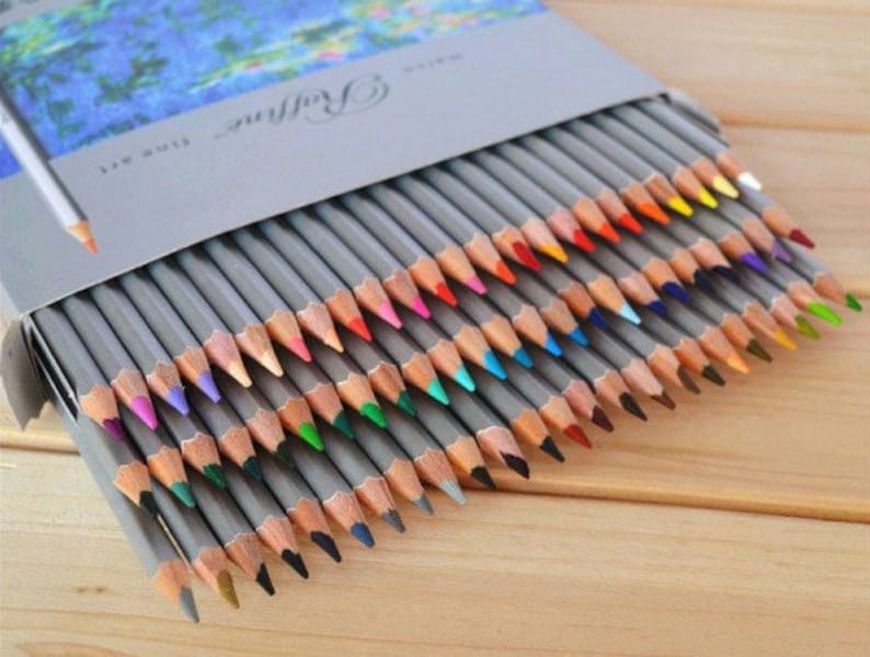 72 Professional Marco Raffine Drawing Colored Pencils Сarton | Etsy