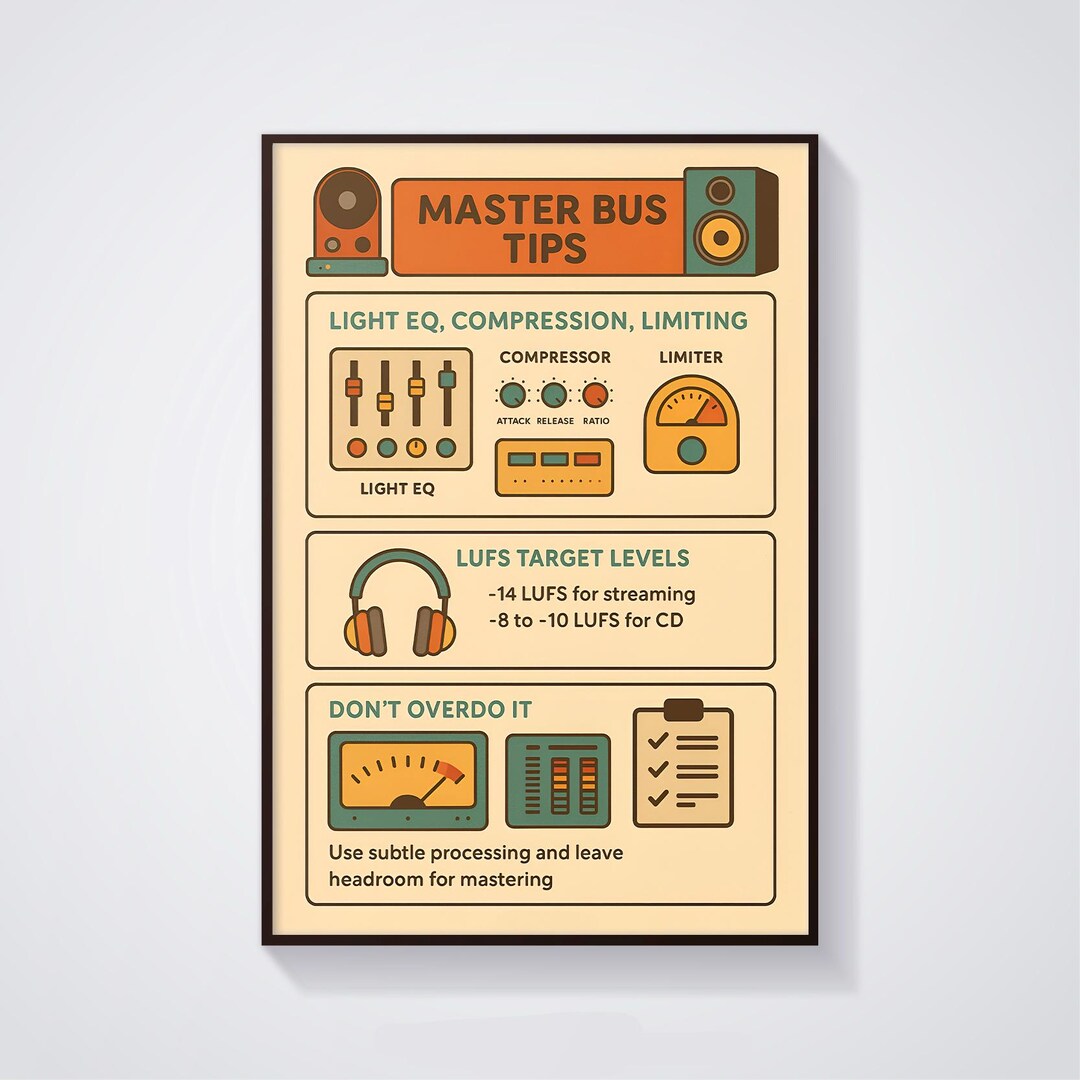 Master Bus Chain Tips Poster, Music Producer Gift (digital Download) - Etsy