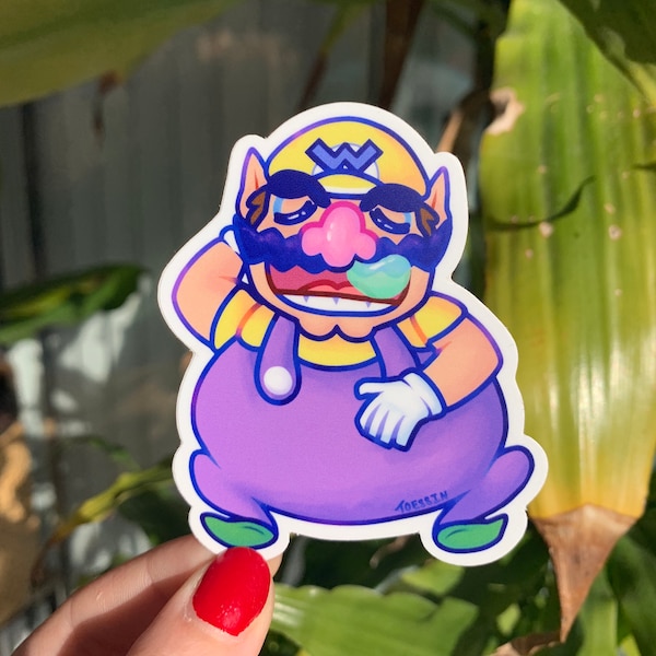 Wario Sticker - Etsy