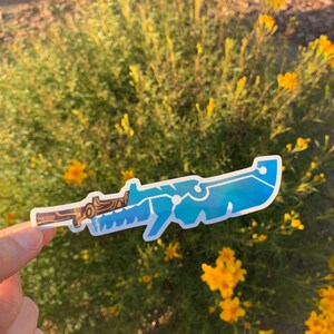 Holographic Guardian Sword Sticker Botw | Etsy