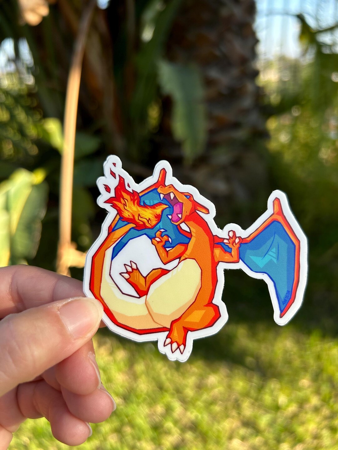 Charizard Vinyl Pokémon Sticker - Etsy