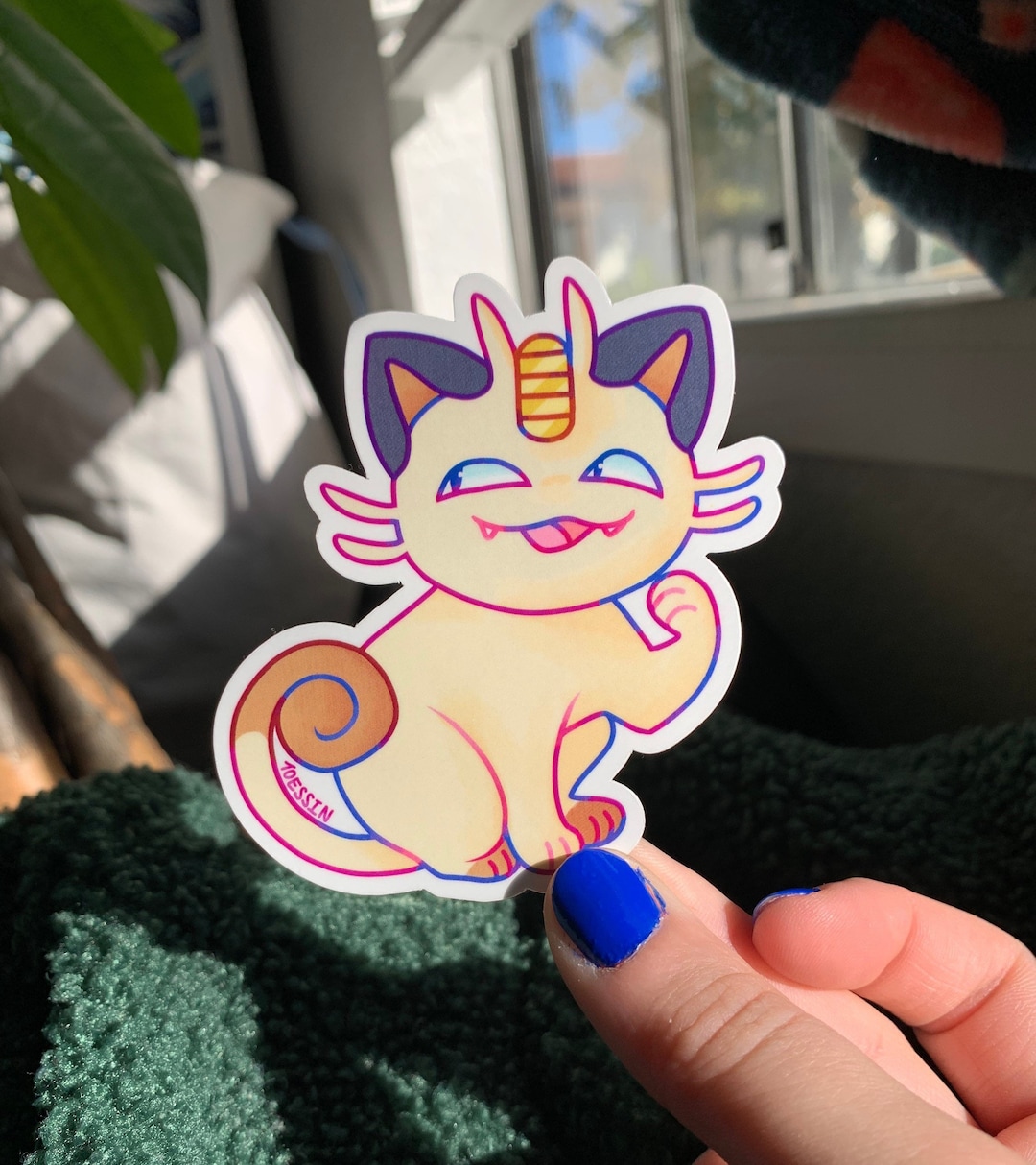 Meowth Pokémon Sticker Nintendo Switch Gameboy - Etsy