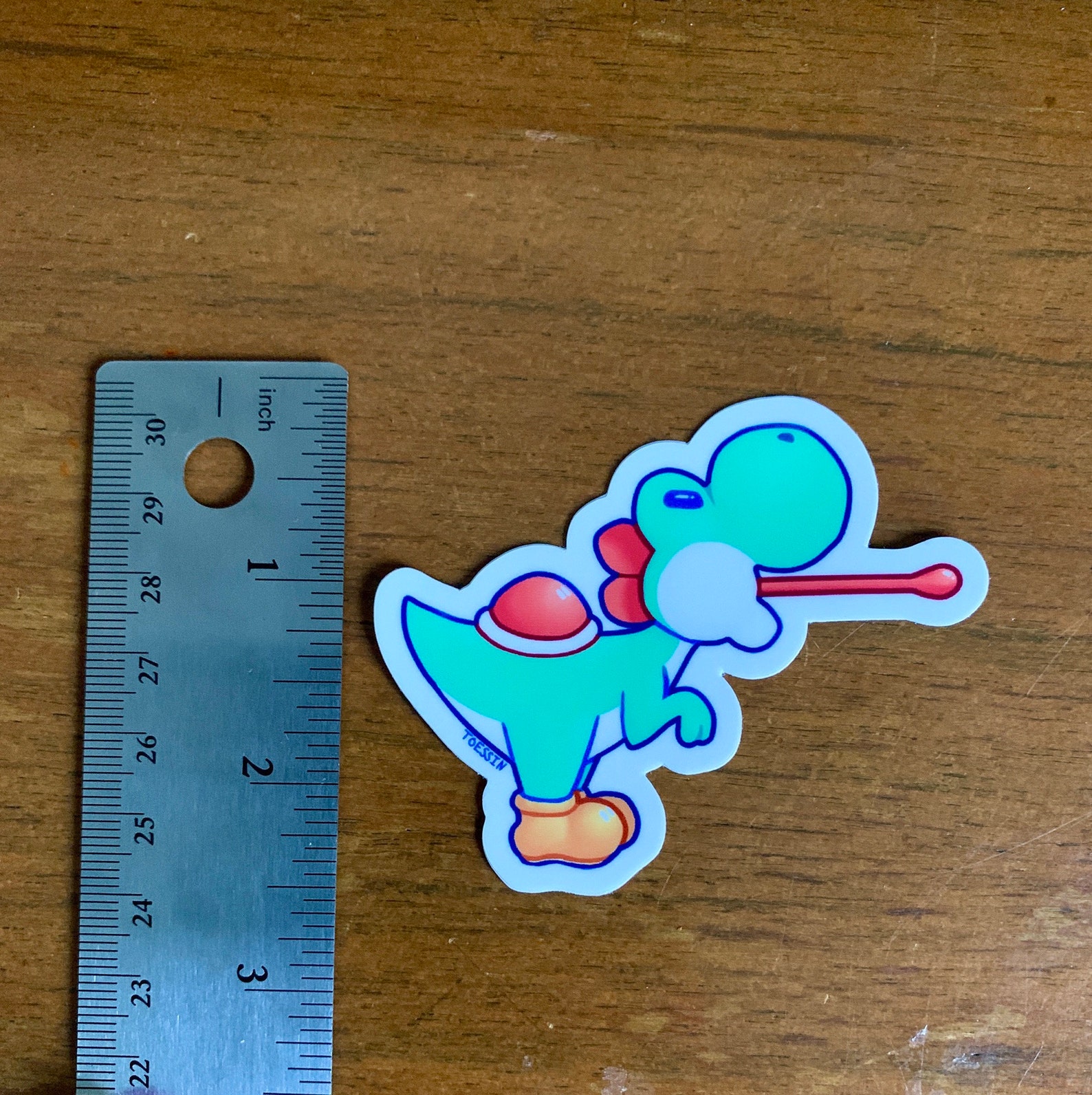 Yoshi Licking Vinyl Sticker - Mario - Nintendo - Etsy