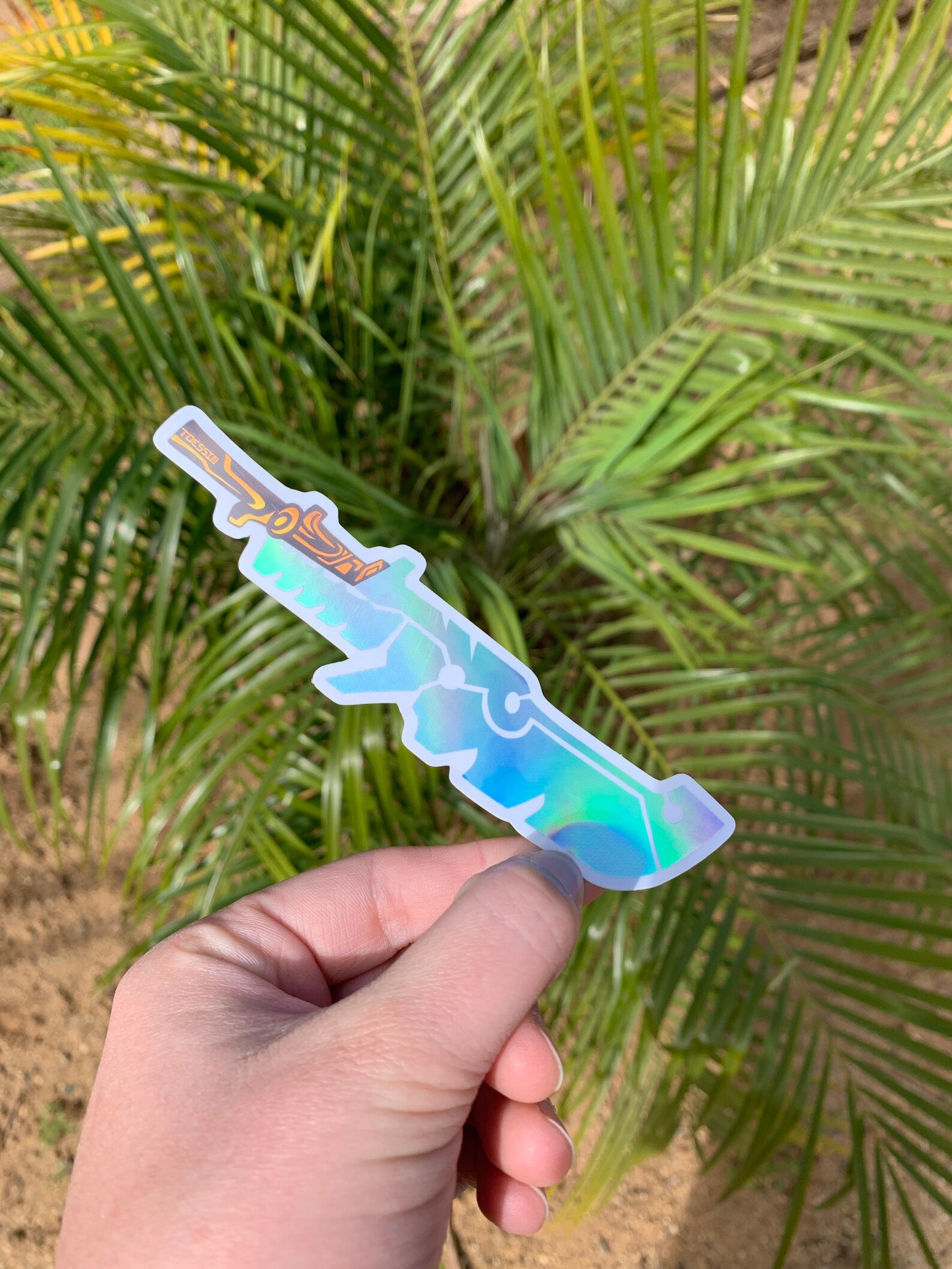 Holographic Guardian Sword Sticker Botw | Etsy