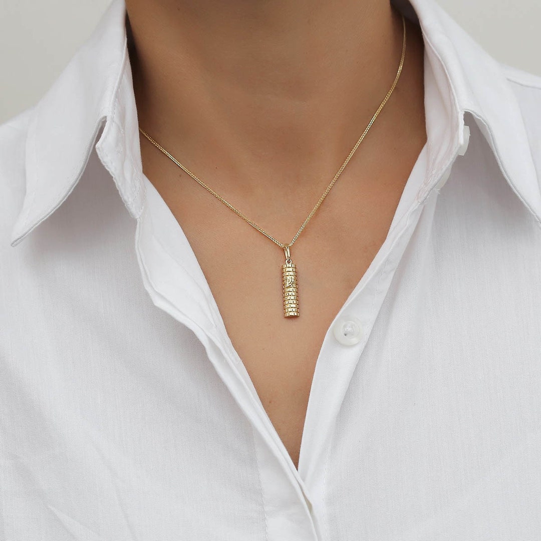 14K Gold Yahweh Necklace שדי, Shedai Jehovah, Hebrew Protection, YHWH ...