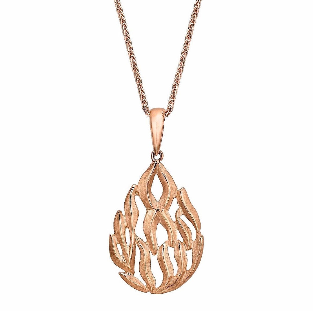 14K Solid Gold Jewish Haesh Sheli Pendant, Rabbi Nachman Necklace, My ...