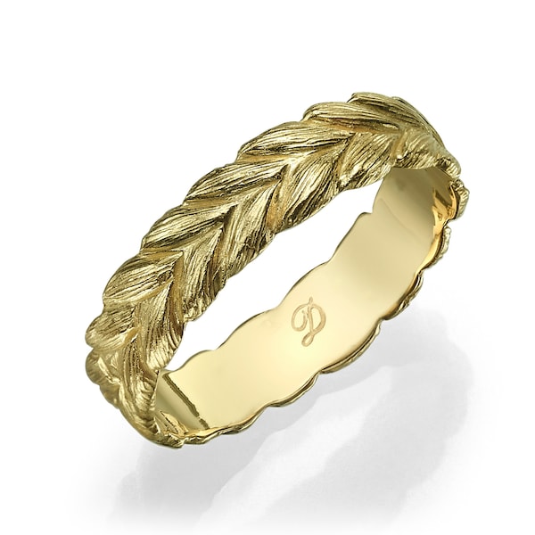Gold Braid Ring - Etsy