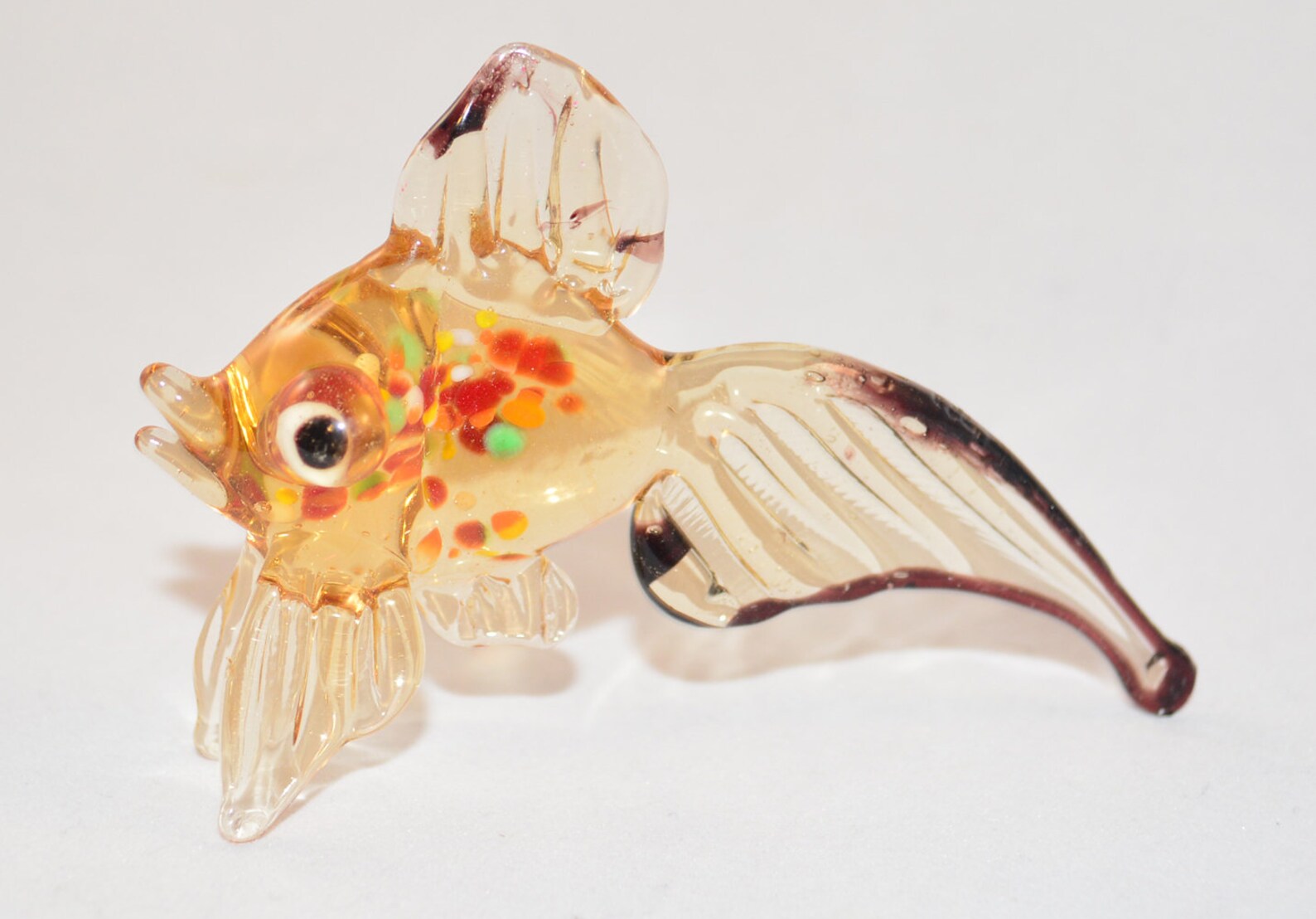 Sea Glass Hand Blown Glass Fish Figurine E19 - Etsy